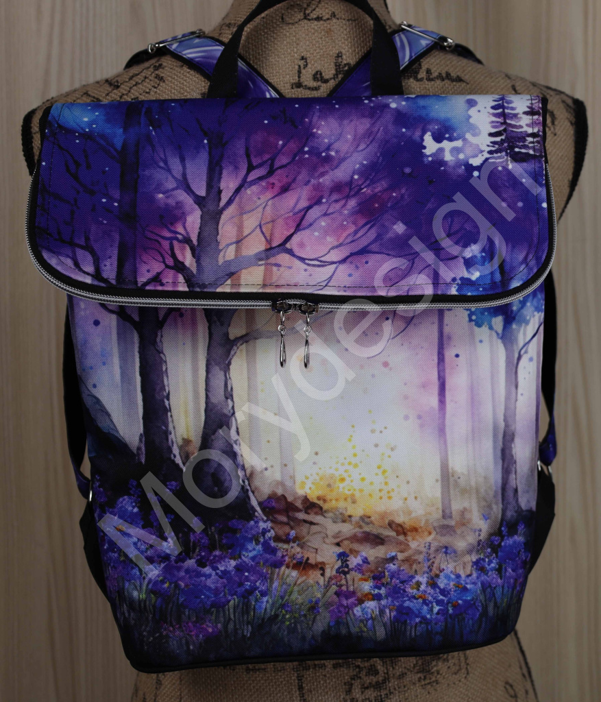 Batoh Sissi - Magický les Materiál kočárkovina